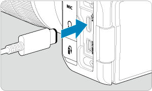 EOS R6: Using a USB Power Adapter to Charge/Power the Camera