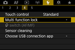 EOS R10: Multi-Function Lock