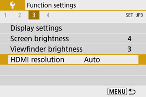 EOS R100: HDMI Resolution