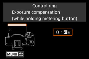 Custom Functions Available on the EOS R50