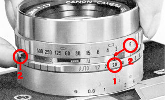 Canonet QL17 : How to set long (bulb) exposures.