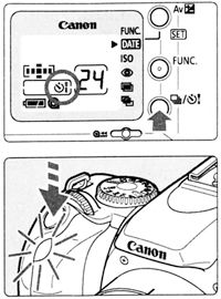 EOS Rebel K2 : How to select and set the self-timer mode.