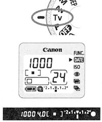 EOS Rebel Ti : How Shutter Priority (Tv) mode works.
