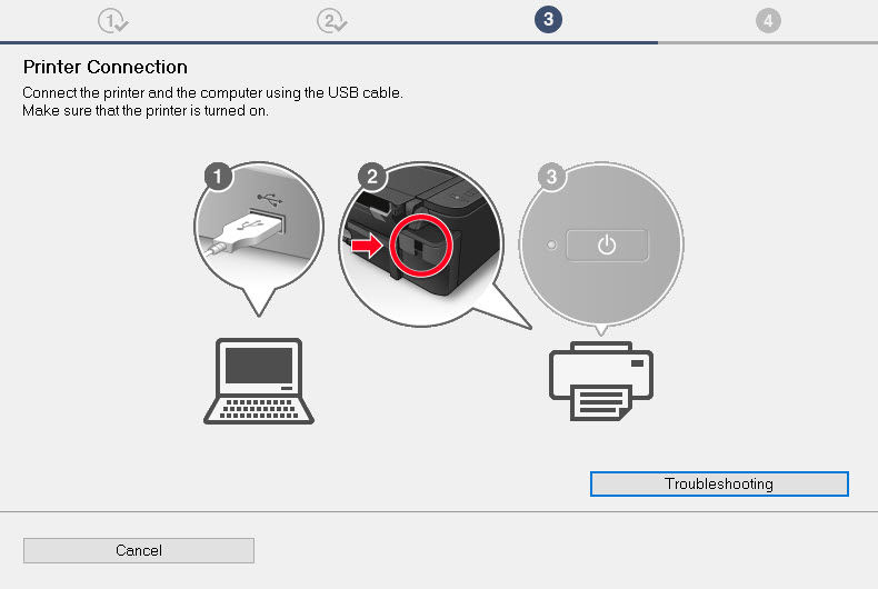 How to Set Up the Printer via USB (Windows) - TS3120 / TS3122