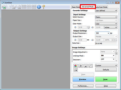 Adjusting Output (Scan) Resolution (Windows) - MX410