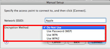 Setup the MP980 for use over a wireless LAN - Mac OS X with multiple Access Points and single SSID