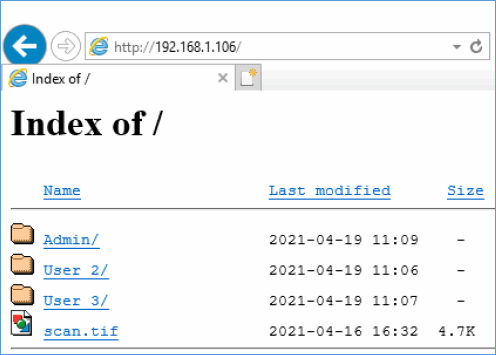 How to access scanned files on the System Controller - Z36