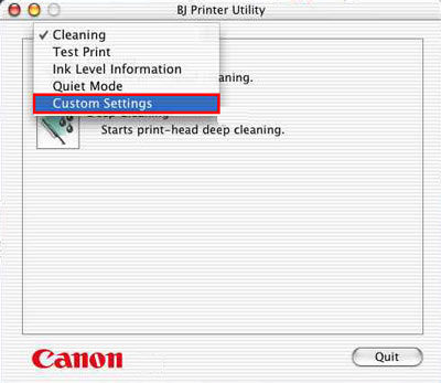 Set Prevent Paper Abrasion (Mac OS X)