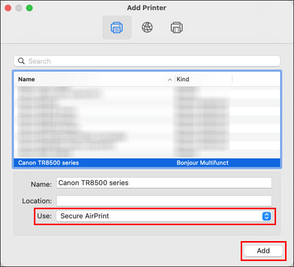 PIXMA TR8520 Wired Network Setup - Mac