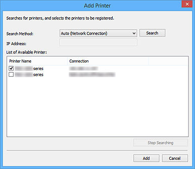 Quick Utility Toolbox - Printer Management Dialog Box (Windows)