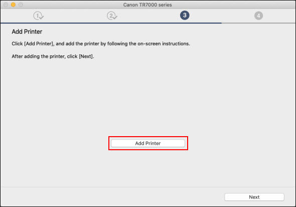 PIXMA TR7020 Wireless Setup Using a USB Cable - Mac OS