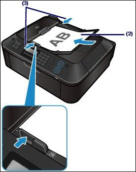Loading Documents in the ADF (Automatic Document Feeder) - MX410