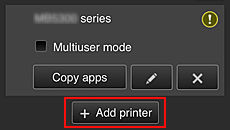 Canon Inkjet Cloud Printing Center window