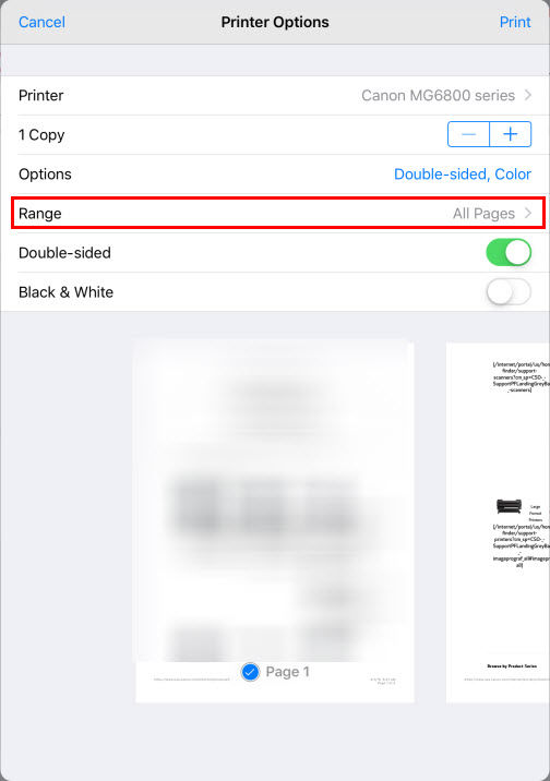 Print using AirPrint from your iOS device - iPhone or iPad