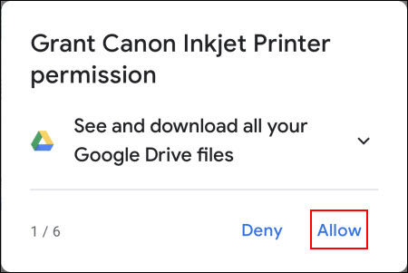 Printing from Google Classroom with Canon PRINT (iOS)