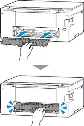 Remove Jammed Paper from the Rear Side - TS7720
