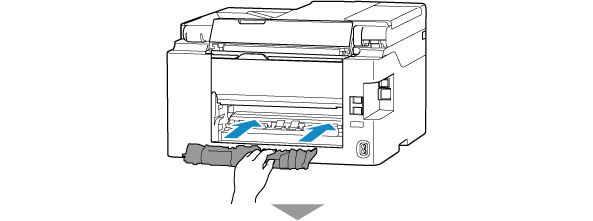 Remove Jammed Paper from the Rear Side - GX4020