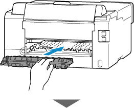 Remove Jammed Paper from the Rear Side of the Printer - GX5020