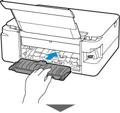 Removing Jammed Paper from the Rear Side - TS5320