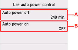 ECO Settings - Auto Power and Duplex Print - GX2020