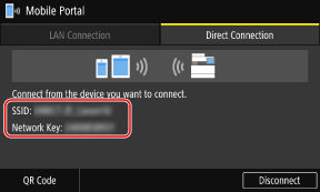 Connecting a Mobile Device Directly to the Machine (Direct Connection ...