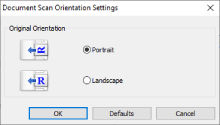 Setting the File Format and Original Orientation for Scanning (MF Scan ...