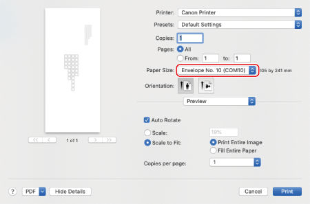 Printing on Envelopes - imageCLASS X MF1333C