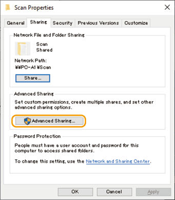 Scanning and Sending to a Shared Folder on a Computer (Windows) - MF640 ...