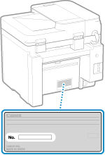 Where is the serial number for my MF270 series printer?