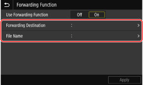 Forwarding Received Faxes by E-Mail - MF1333C