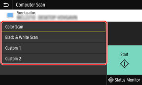 Setting the File Format and Original Orientation for Scanning (MF Scan ...