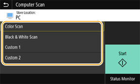 Scanning and saving to a computer - 5 inch touch screen laser products