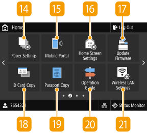The Operation Panel and the Display