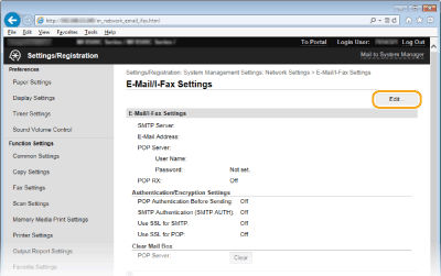 Configuring E-mail/I-Fax Communication Settings (MF600/MF700 Series)