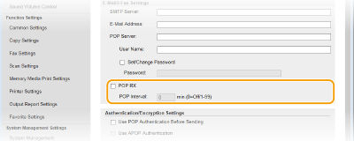 Configuring E-mail/I-Fax Communication Settings (MF600/MF700 Series)