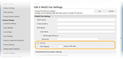Configuring E-Mail/I-Fax Communication Settings (MF400 series)