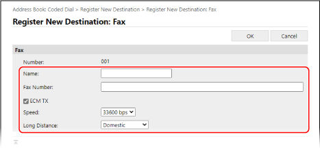 Editing the Address Book from a Computer (Remote UI) - imageCLASS X MF1333C