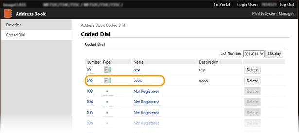 Editing the Address Book from a Computer (Remote UI) - imageCLASS MF640 ...