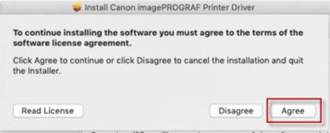 How to configure an imagePROGRAF iPF670E connected to a Mac