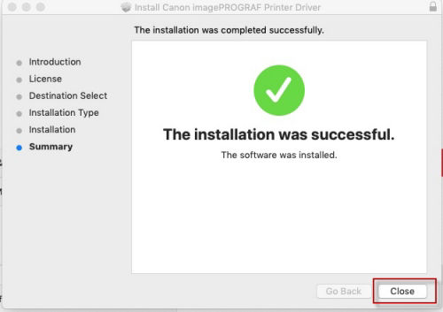 How to configure an imagePROGRAF iPF670E connected to a Mac