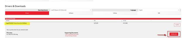 How to configure an imagePROGRAF iPF670E connected to a Mac