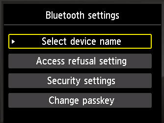 Access and Navigate the Bluetooth Settings Screen - PIXMA MX922