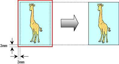 Borderless printing (with actual size) Windows