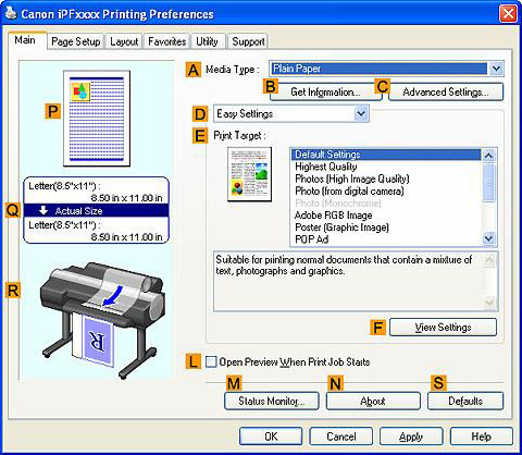 Borderless printing (with actual size) Windows