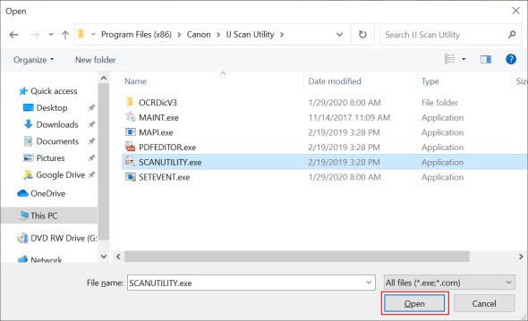 You Don't Have Required Privileges to Access the Folder - IJ Scan ...