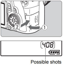 Installing and removing the SD card on the EOS 60D