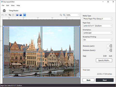 Canon Easy-Layout Editor: Tiling/Poster
