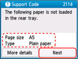 Support Code 2114 Appears - TR7820