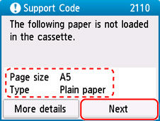 Support Code 2110 Appears - GX4020