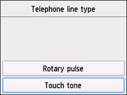 Choose the Telephone Line Type for Faxing - GX2020
